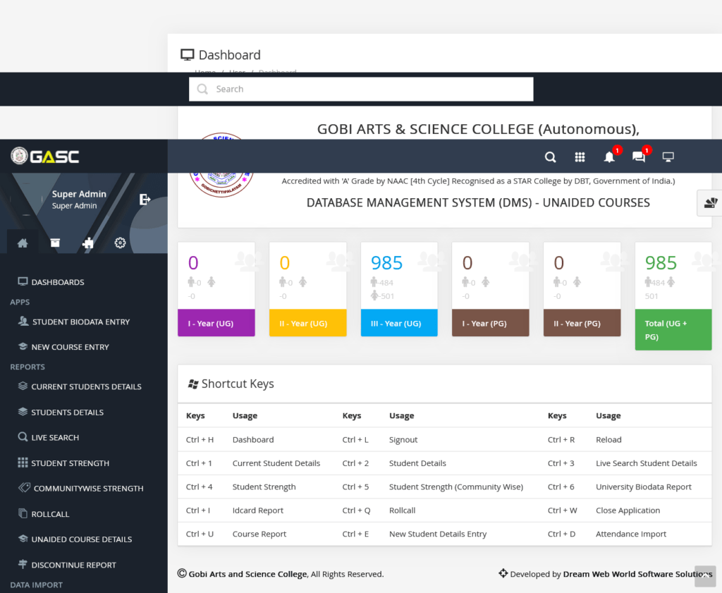 Student Bio-data Master - Dream Web World